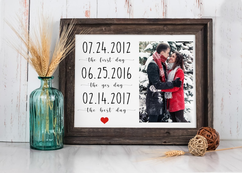 First Day Yes Day Best Day Sign, Love Story Sign Special Dates Sign ...