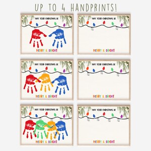 Christmas Lights Handprint Craft, Handprint Christmas Light May Your ...