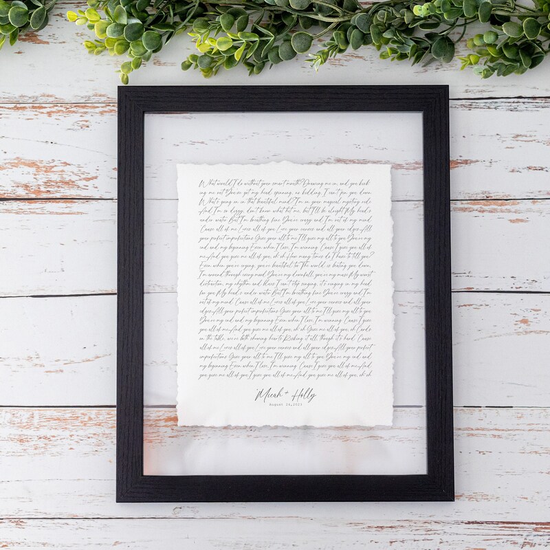 First Dance Lyrics - Etsy