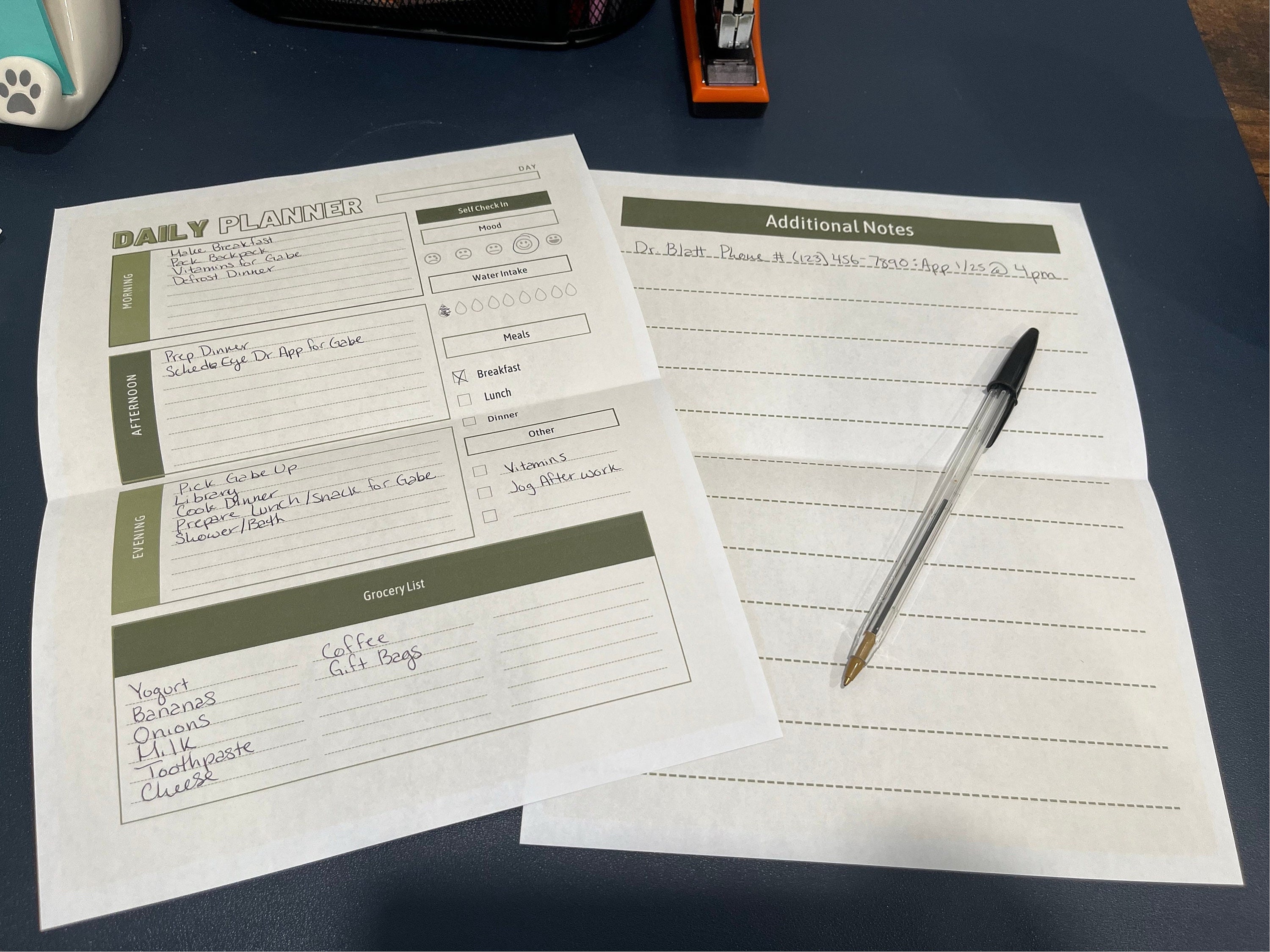 Daily Planner, Printable Planner, Busy Mom Planner, Busy Dad Planner - Etsy