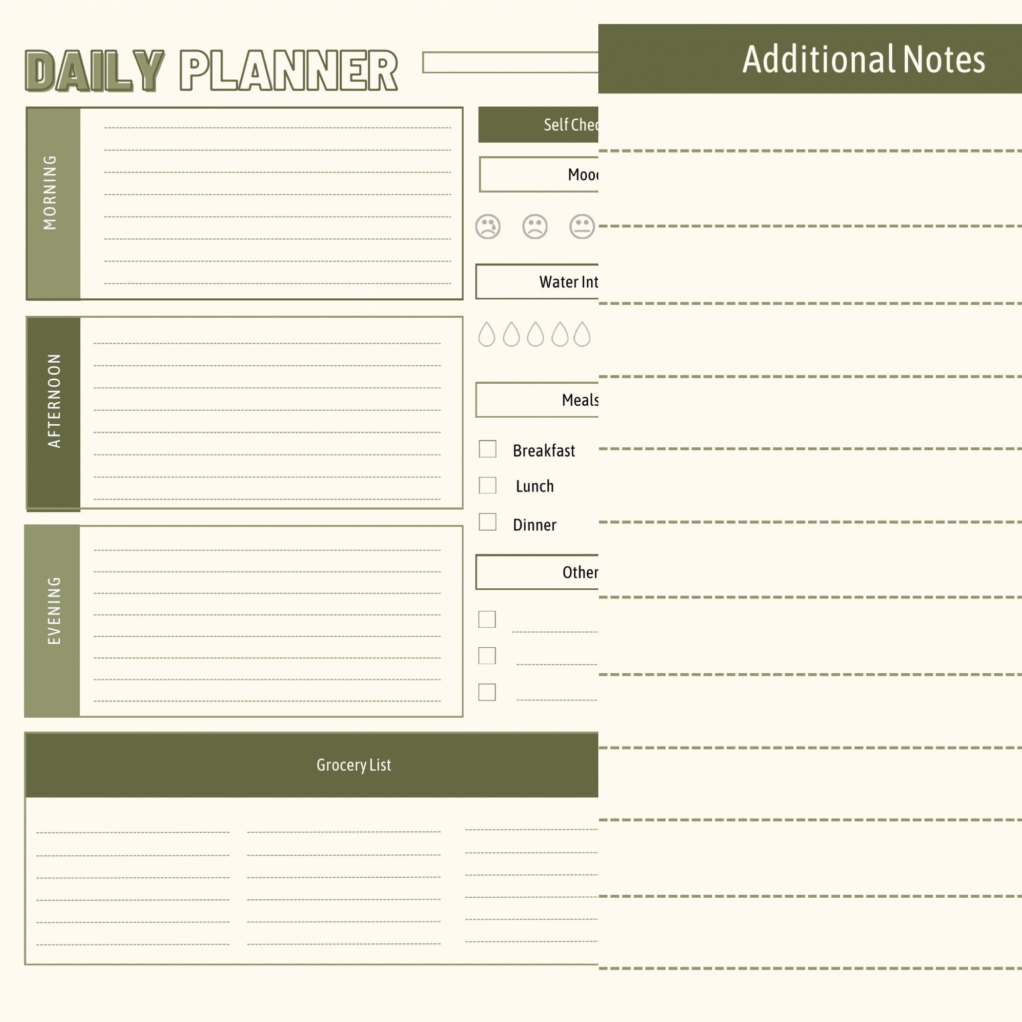 Daily Planner, Printable Planner, Busy Mom Planner, Busy Dad Planner - Etsy