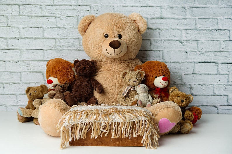 Teddy Bear Digital Backdrop! Newborn Digital Backdrop ! Valentine ...