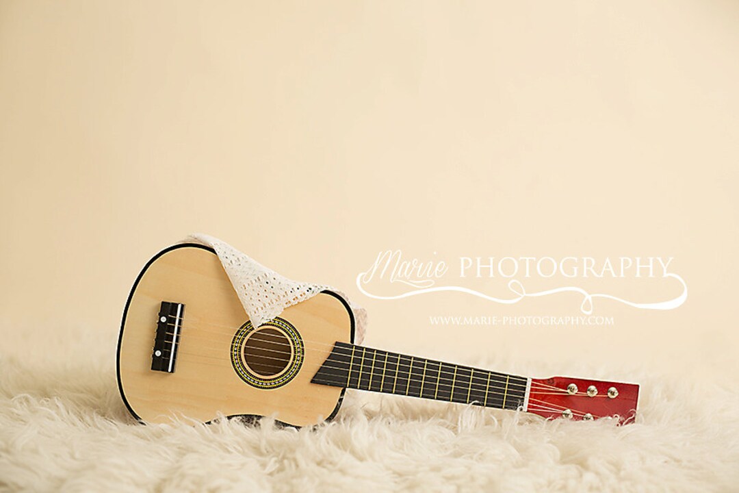 Instant Download Newborn Backdrop! Baby Guitar With Wrap on It to Place ...