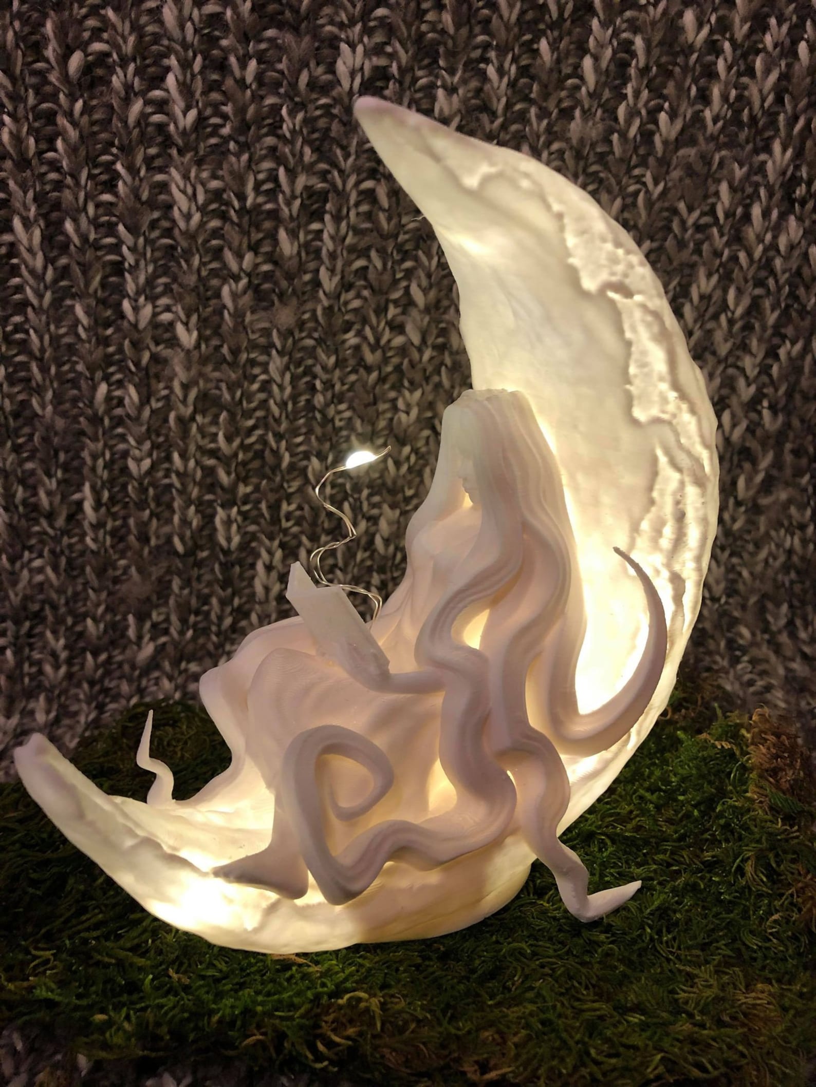 Moonchild Light, Lamp, Nightlight, Books, Bookworm, Mystical, Magical ...