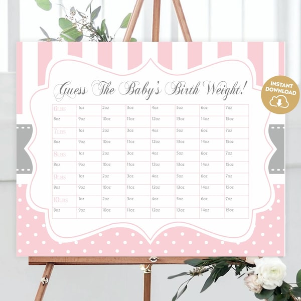 Guess Baby Weight - Etsy