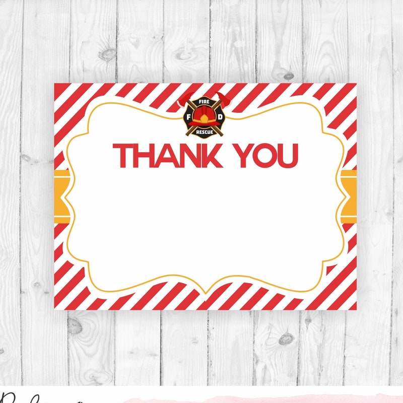 Fireman Thank You - Etsy
