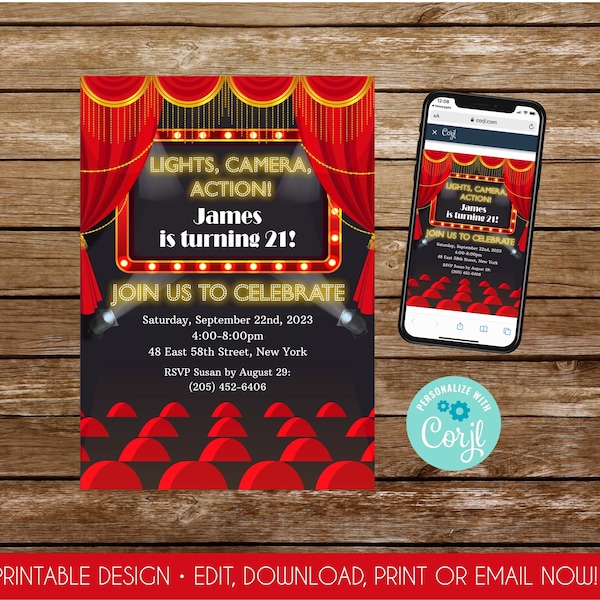 Lights Camera Action - Etsy