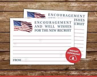 Wishes for Our Soldier Military Party Card Printable Deployment Party ...