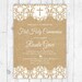 Rustic First Communion Invitation Girl First Communion Invite - Etsy