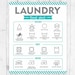Laundry Symbols Printable Sign Laundry Cheat Sheet Instant Download ...