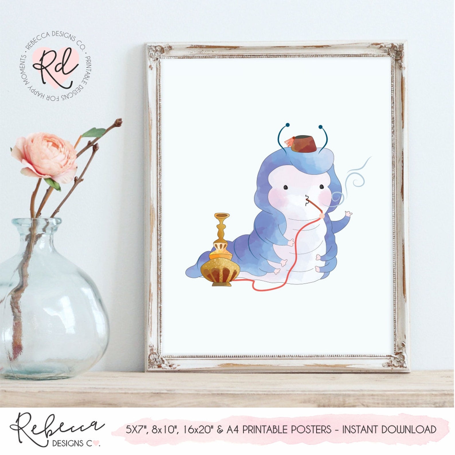 Alice in wonderland wall art printable signs Alice nursery | Etsy