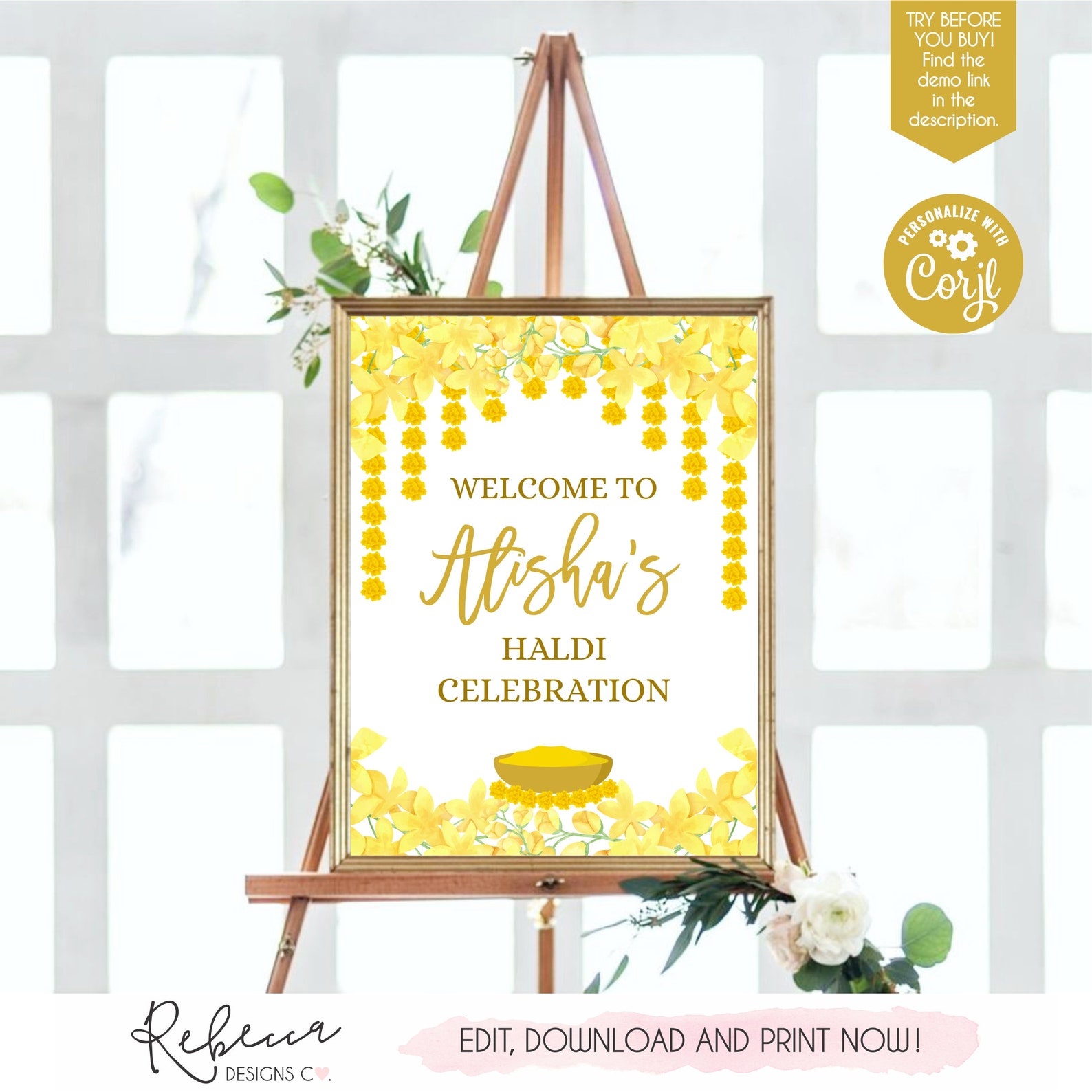 Haldi Sign Pithi Welcome Sign Haldi Mehendi Sign Indian Wedding Sign ...