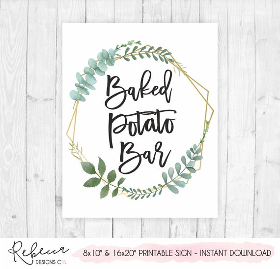 Baked Potato Bar Clip Art
