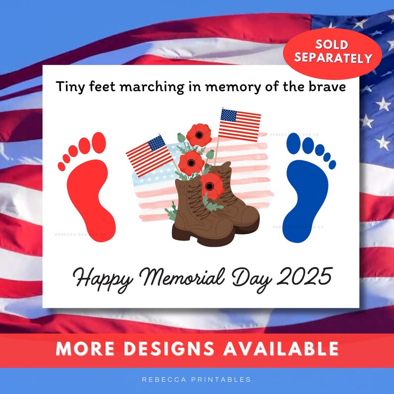 Memorial Day Handprint Memorial Day 2026 Toddler Craft Memorial Day ...
