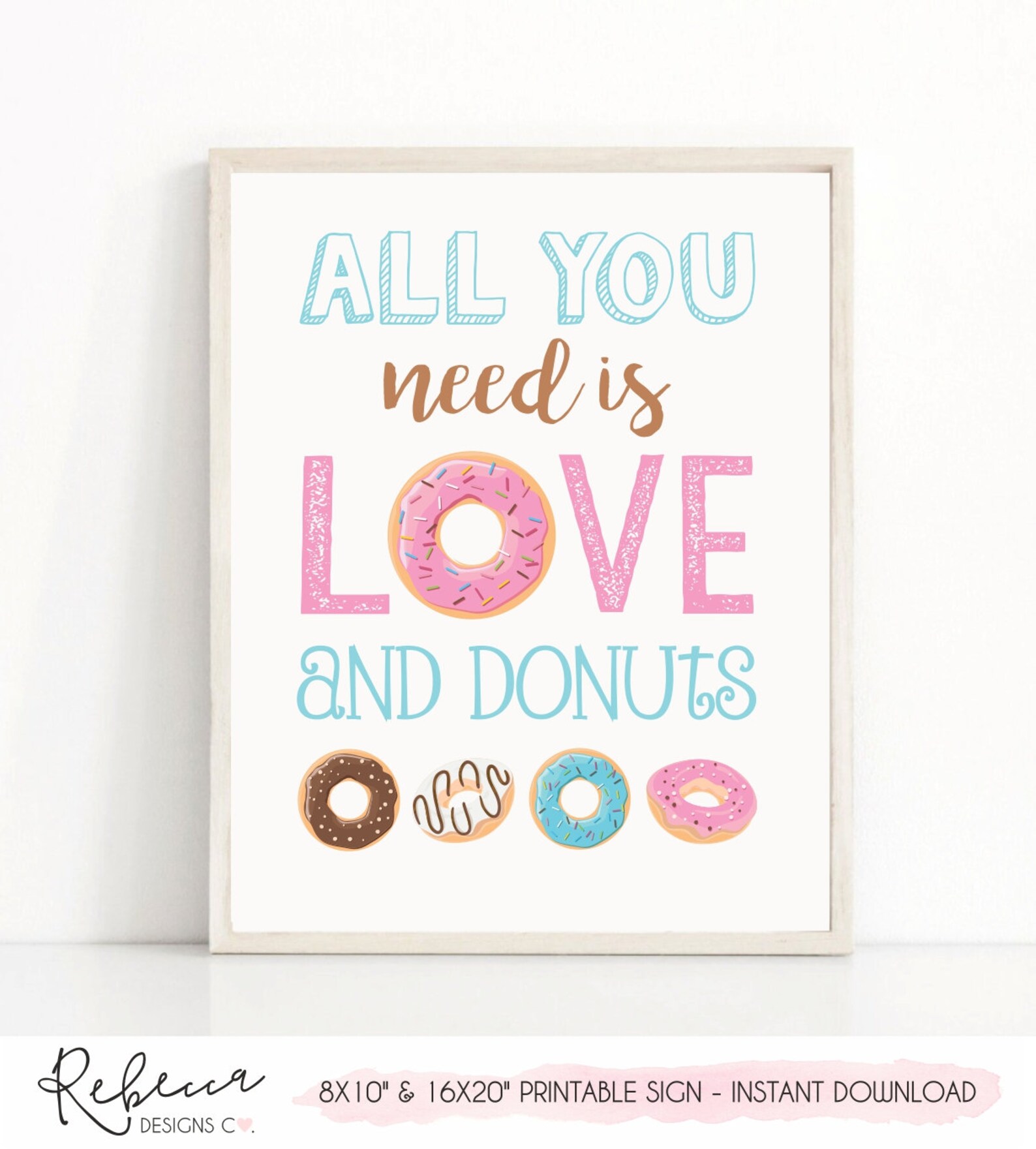 Donuts Signs Bundle Printable Donut Party Signs Donut Birthday - Etsy