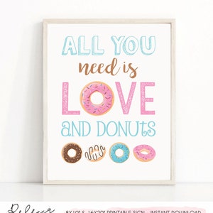 Donuts Signs Bundle Printable Donut Party Signs Donut Birthday Decor ...