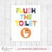 Kids Bathroom Decor Poster Printable Bathroom Rules Bathroom - Etsy