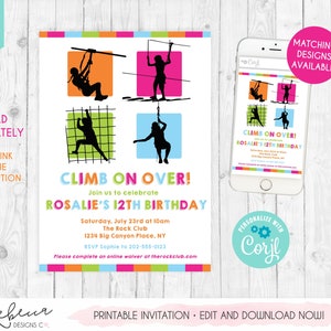 Zip Line Banner Printable Zipline Bunting Flags Girl Zipline Invitation ...