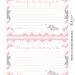 Elephant Advice Card Pink Advice for the Mommy to Be Printable Baby ...