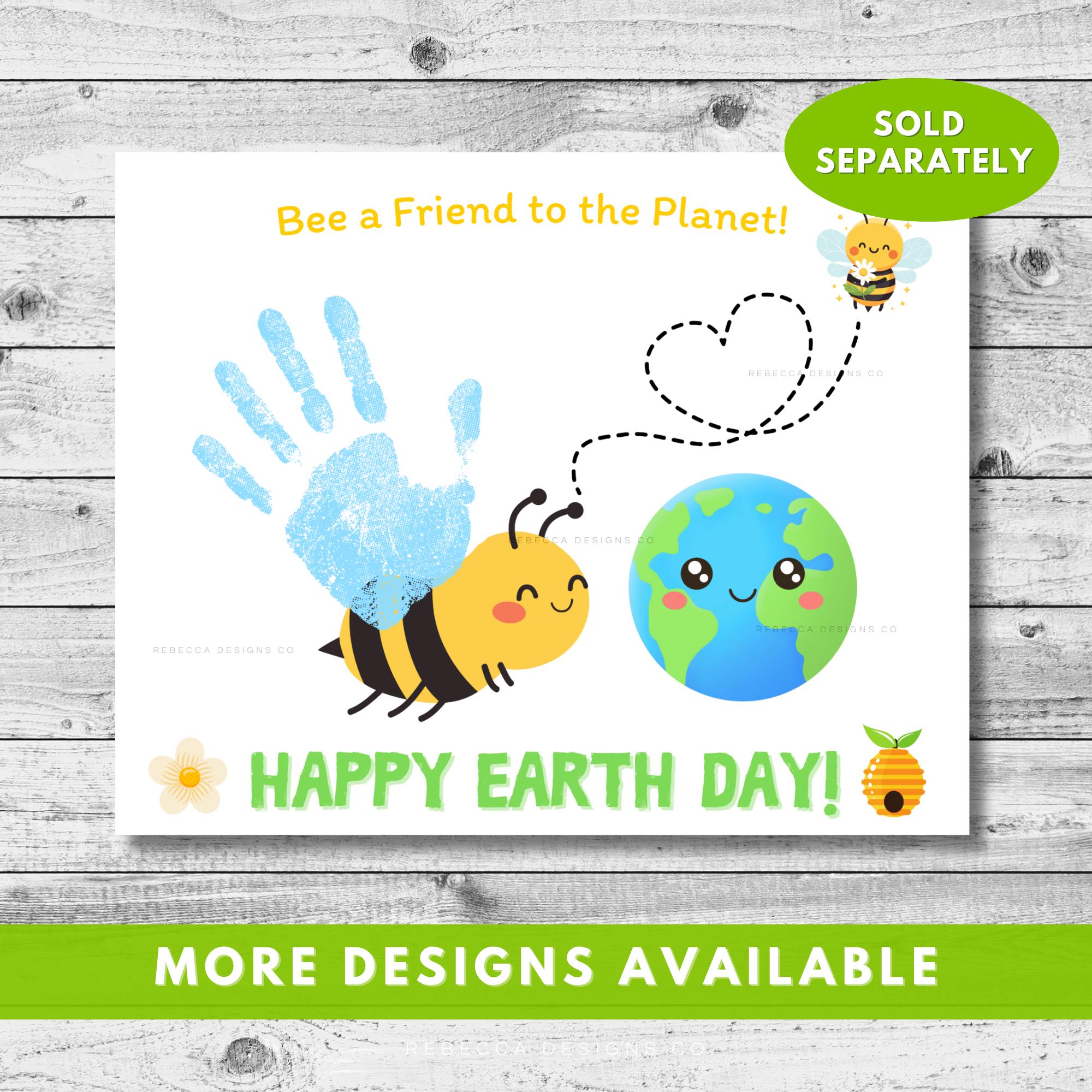 Recycle Earth Day Handprint Art Craft for Preschool Earth Day Printable ...