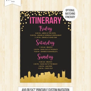 Detroit Bachelorette Weekend Invitation Detroit Bridal Shower | Etsy