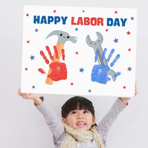 Labor Day Handprint Craft Bundle Labor Day Activity for Kids Classroom ...