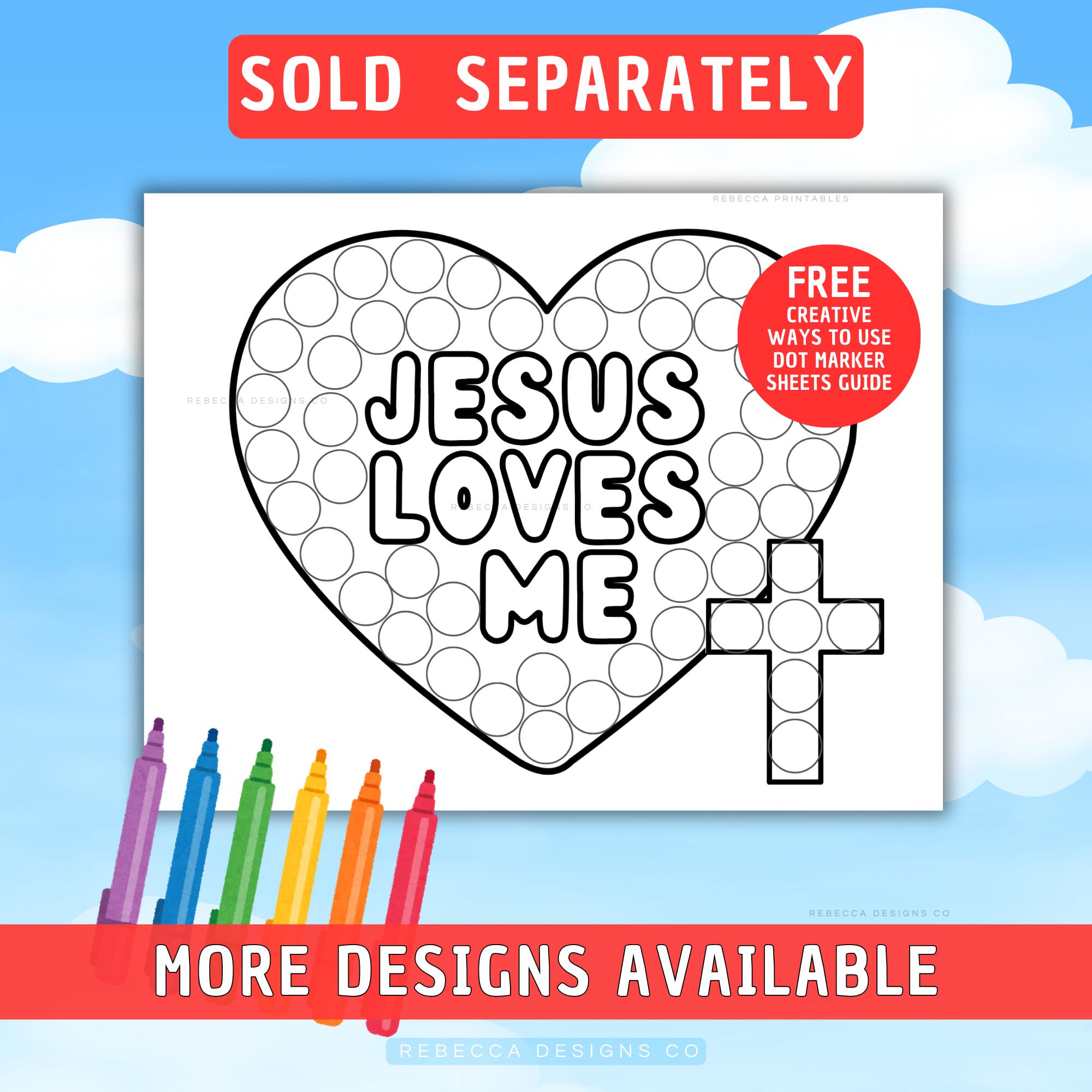 Jesus Feeds 5000 Dot Marker Craft Printable Sunday School Activity Fish ...