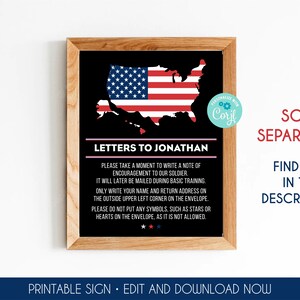 Military Encouragement Going Away Party Sign Printable Deployment Party ...