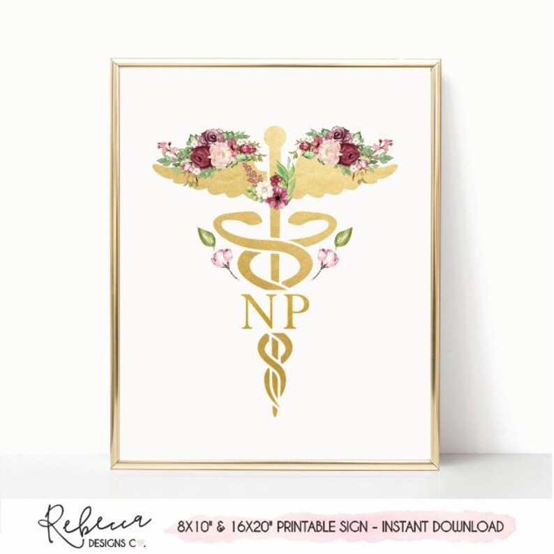 Nurse practitioner gift printable nurse sign nurse student | Etsy