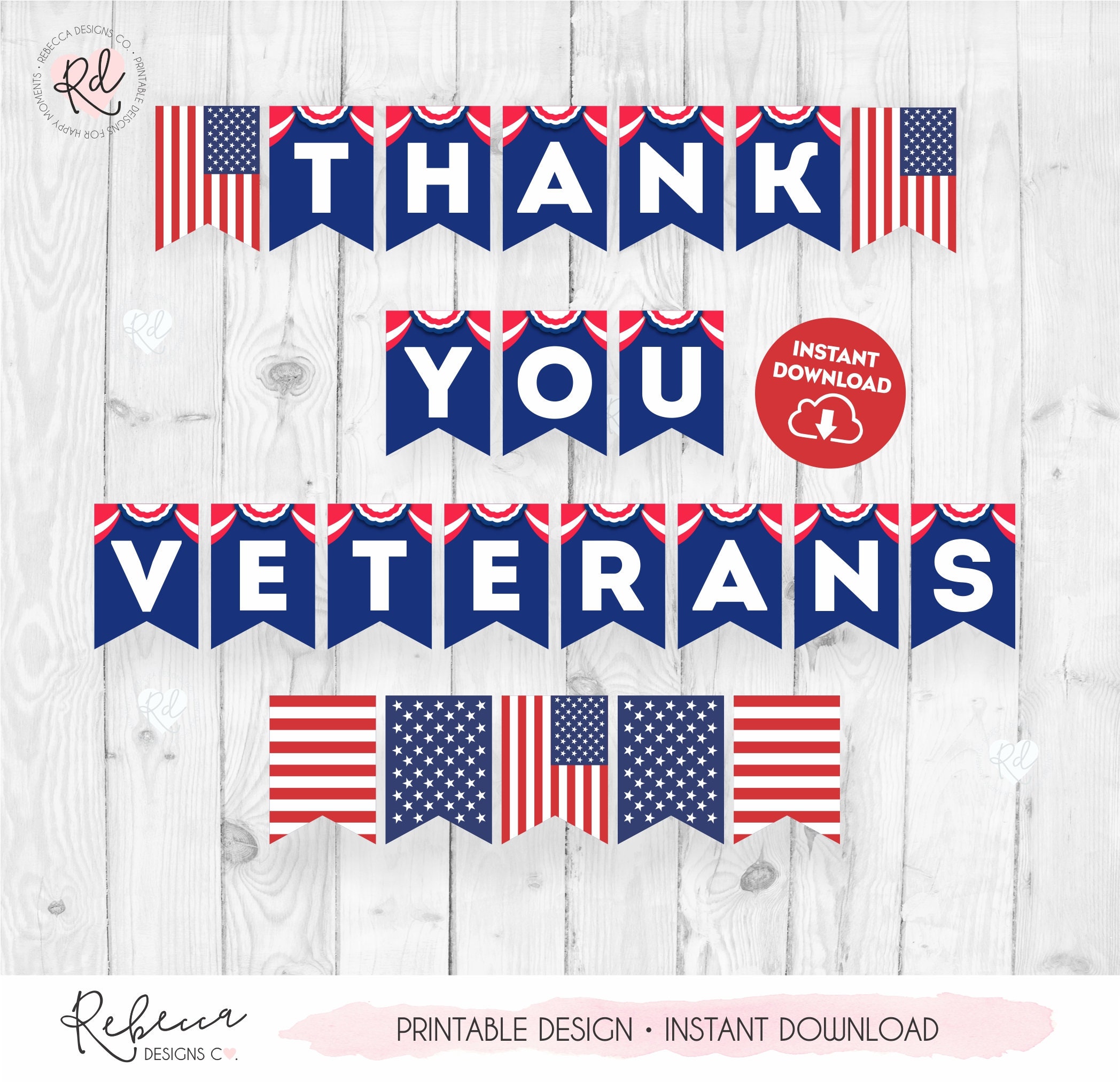 Veterans Day Banner Printable Memorial Day Banner {Veterans Day} By