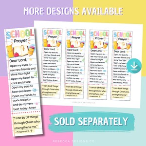 Pencil Prayer Tag Back to School Prayer Backpack Blessing Backpack ...