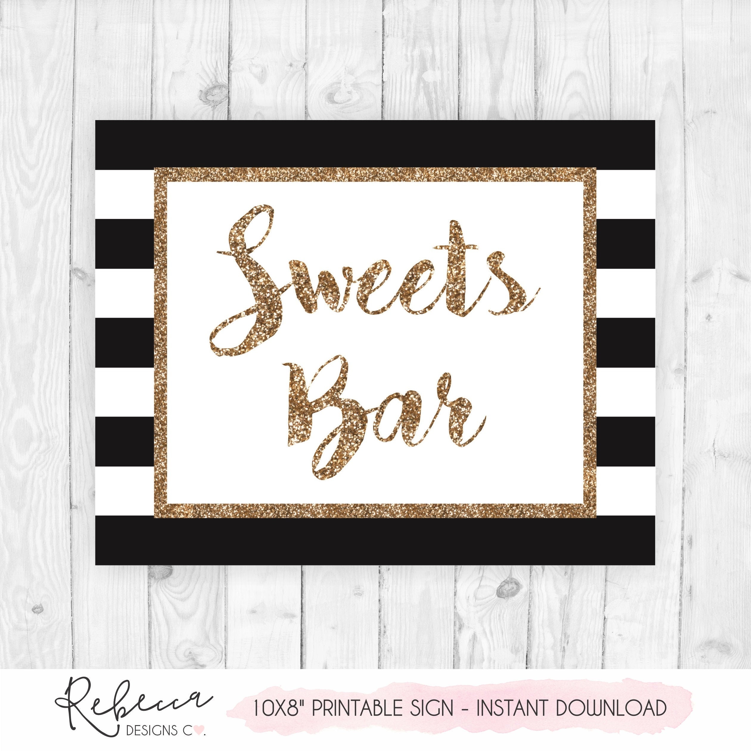 Candy Bar Signs Templates