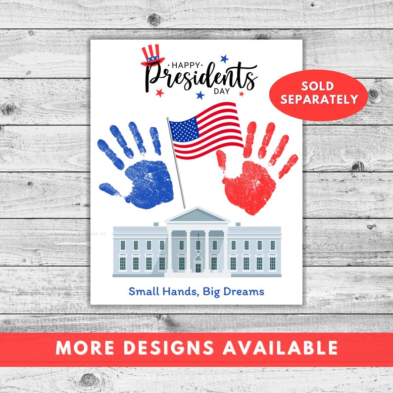 Presidents Day Handprint Craft George Washington Presidents Day ...