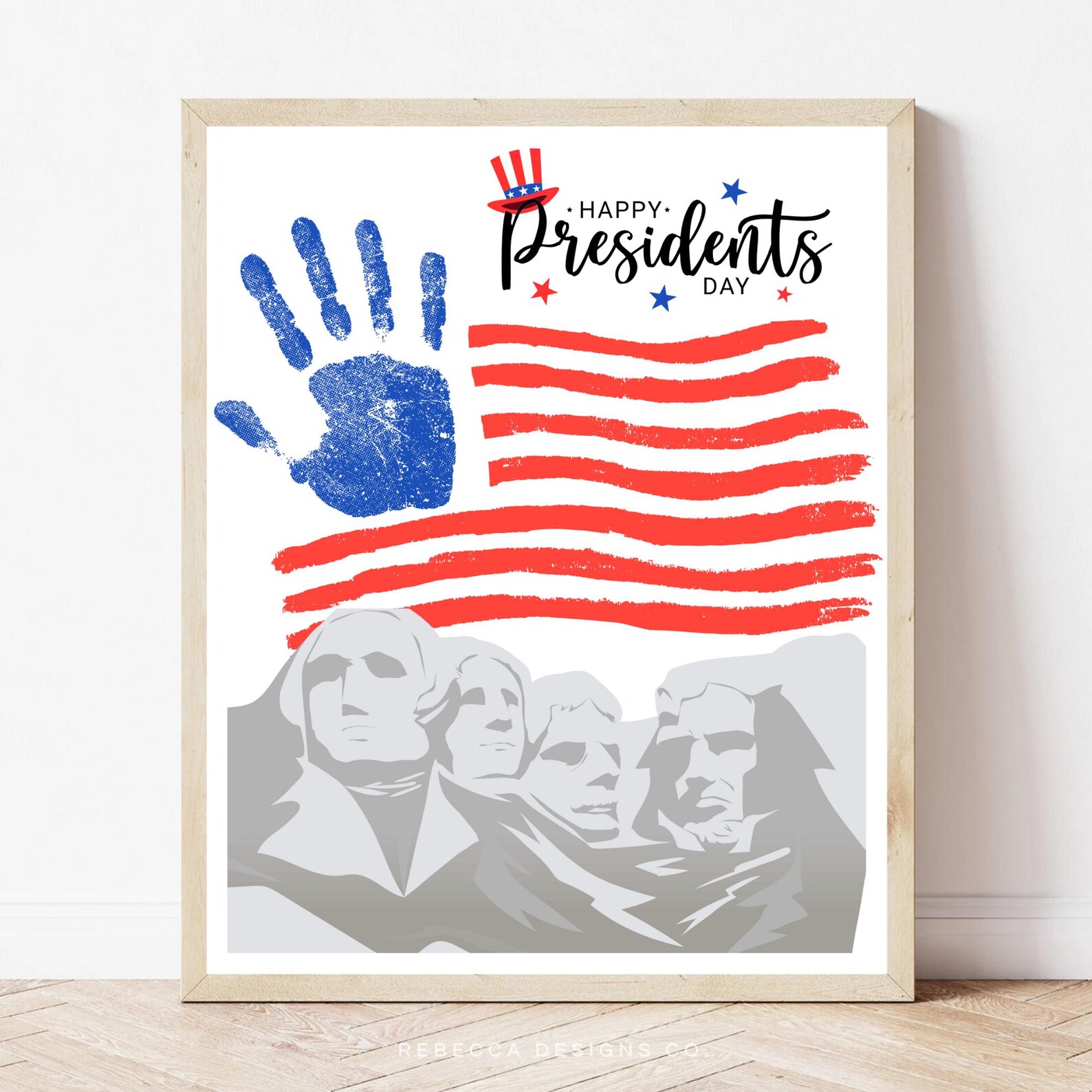 President's Day Handprint Craft Bundle Presidents Day Art Classroom ...