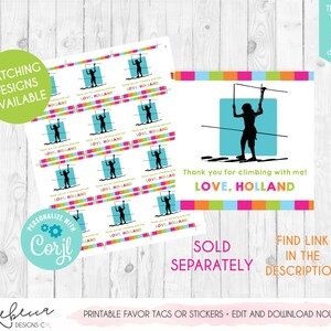 Obstacle Course Birthday Ropes Course Invitation Boy Zipline Invitation ...