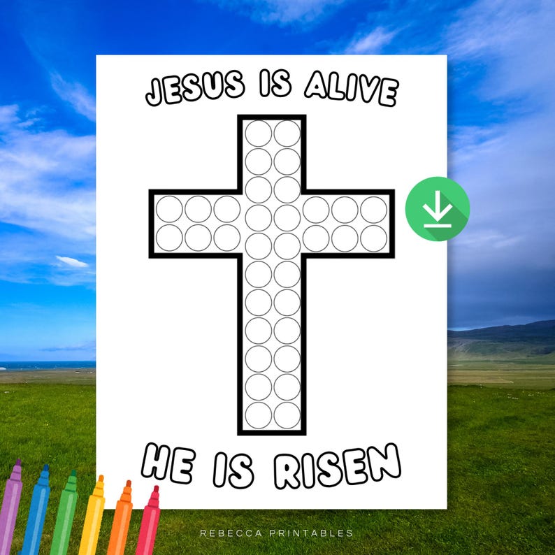Easter Christian Craft He is Risen Easter Craft Sunday School Craft ...