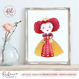 Alice in Wonderland Wall Art Printable Signs Alice Nursery Prints ...