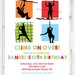 Obstacle Course Birthday Ropes Course Invitation Boy Zipline Invitation ...