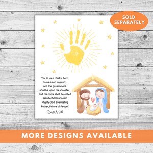 Christmas Nativity Handprint Art Joy to the World Sunday School Craft ...