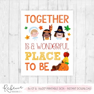 Thanksgiving Decor Thanksgiving Signs Printable Thanksgiving Set ...