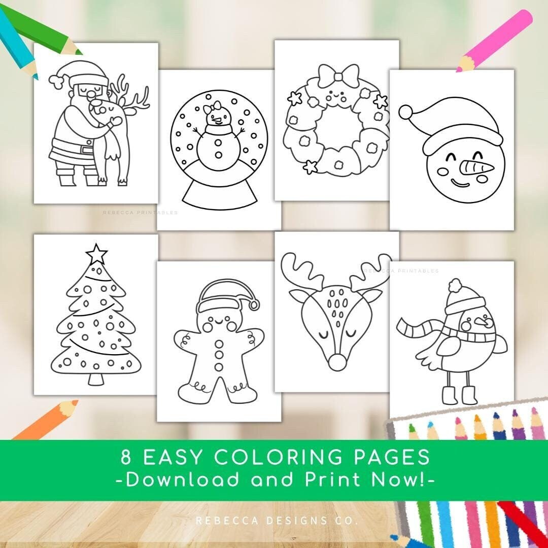 Beginner Christmas Coloring Sheets for Kids Coloring Page Christmas ...