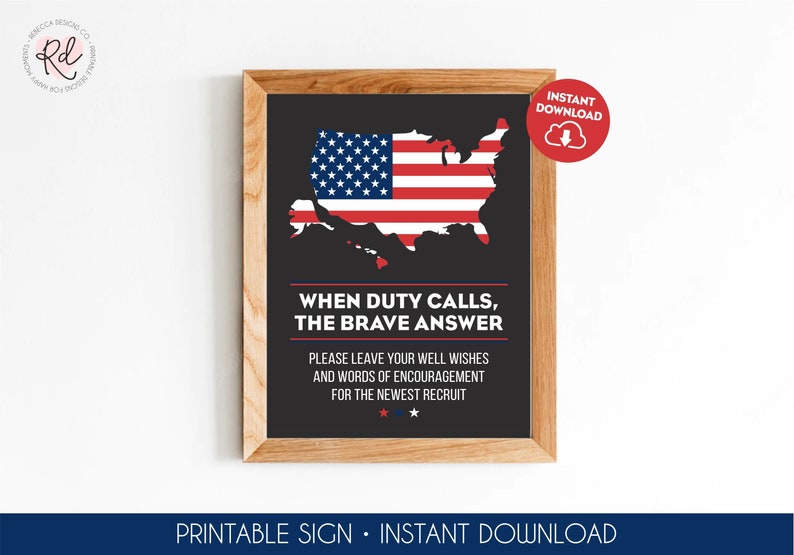 Deployment Party Sign Boot Camp Party Sign Printable Army - Etsy