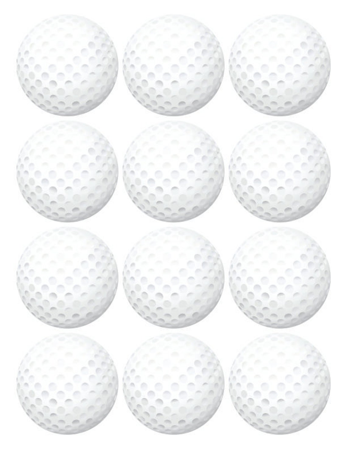 Golf Cupcake Toppers Printable Golf Toppers Birthday Toppers | Etsy