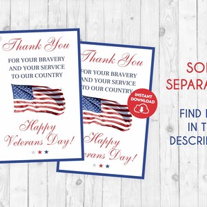Veterans Day Sign Printable Thank You for Your Service Military First ...