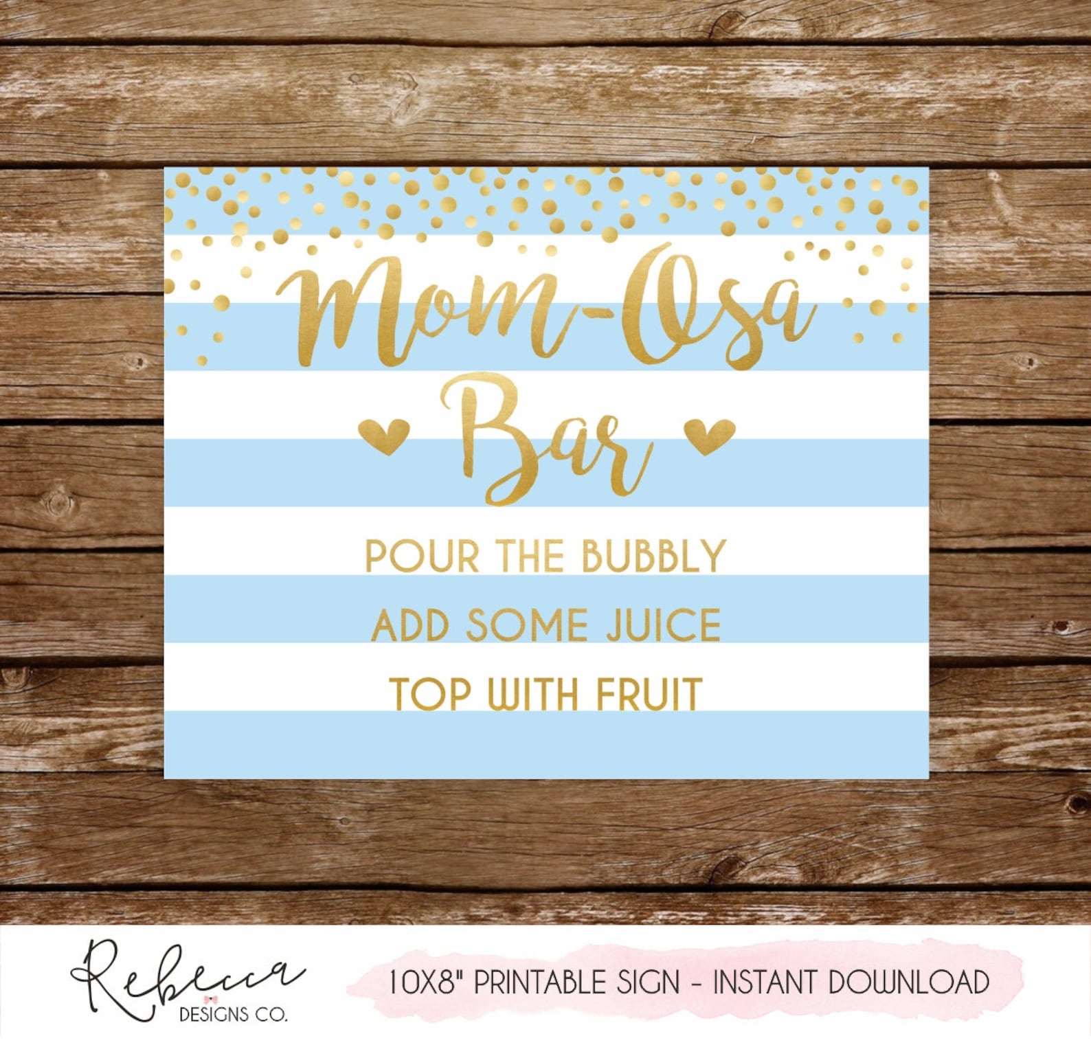 Momosa Bar Sign Printable Baby Shower Mimosa Bar Sign Mom Osa Sign Baby ...