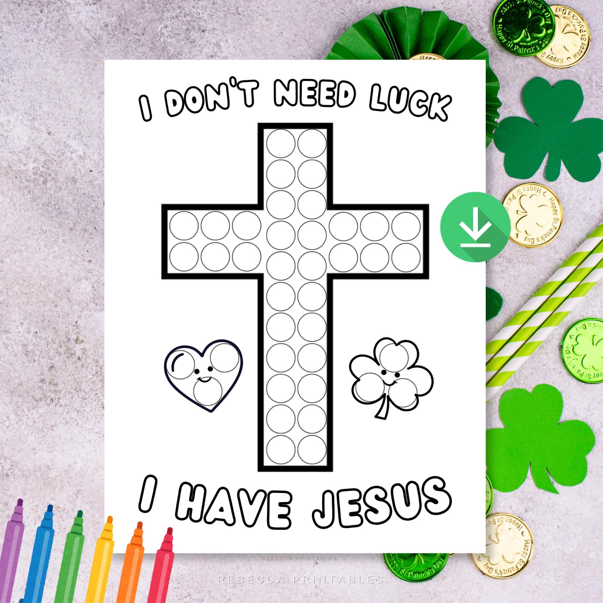 St Patrick's Day Bible Craft Sunday School Craft Printable St Patricks ...