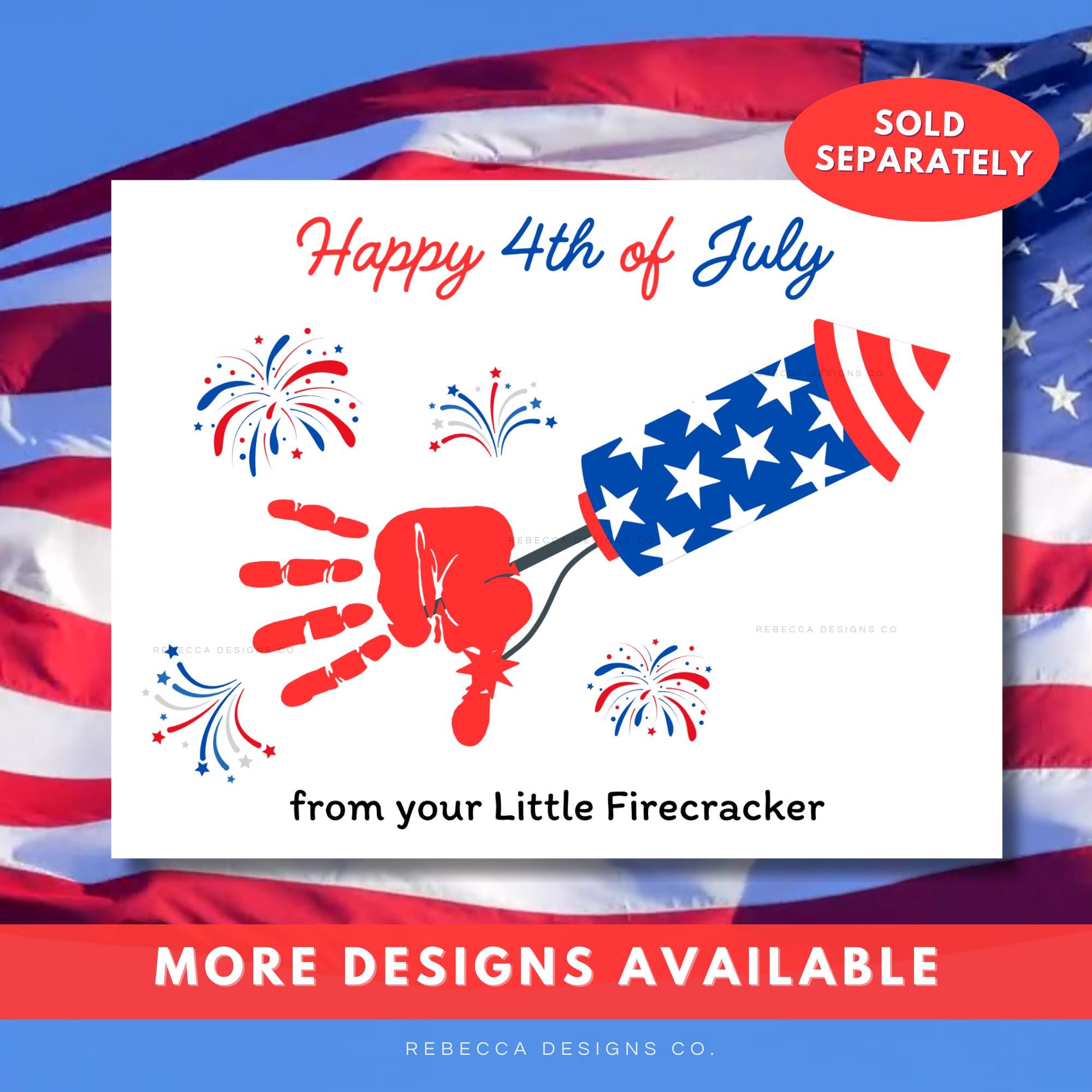 4th of July Handprint 2026 Independence Day Toddler Art Patriotic Kids ...