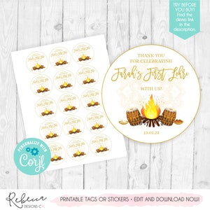 Lohri Stickers Digital Gold Lohri Favor Tags Printable Lohri Tags ...