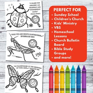 VBS Magnified Coloring Pages Printable Set of 6 Children Kids Sunday ...