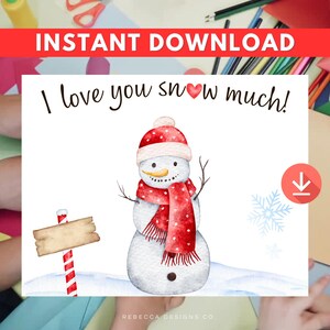 Snowman Handprint Art I Love You Snow Much Christmas Winter Handprint ...